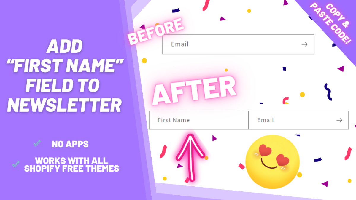 How to add a "name" field to the newsletter section [all free themes ...